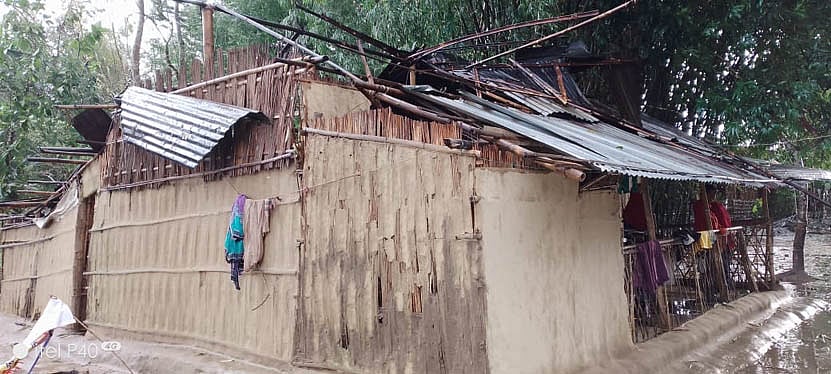 Assam: Storm and hailstorm lashes several places of Demow
