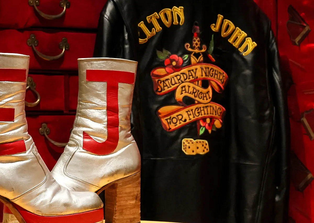 Music icon Elton John items fetch $8 million at New York auction