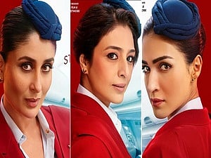 Bollywood stars Tabu, Kareena Kapoor Khan, Kriti Sanon take the flight ...