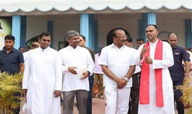 Tripura Governor Indrasena Reddy Nallu attends Mariumnagar Church on ...