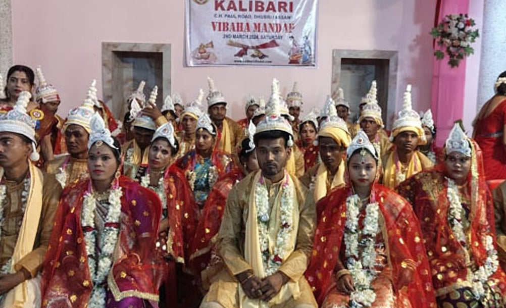 Assam: Dhubri Kalibari Trustee holds sixth mass wedding
