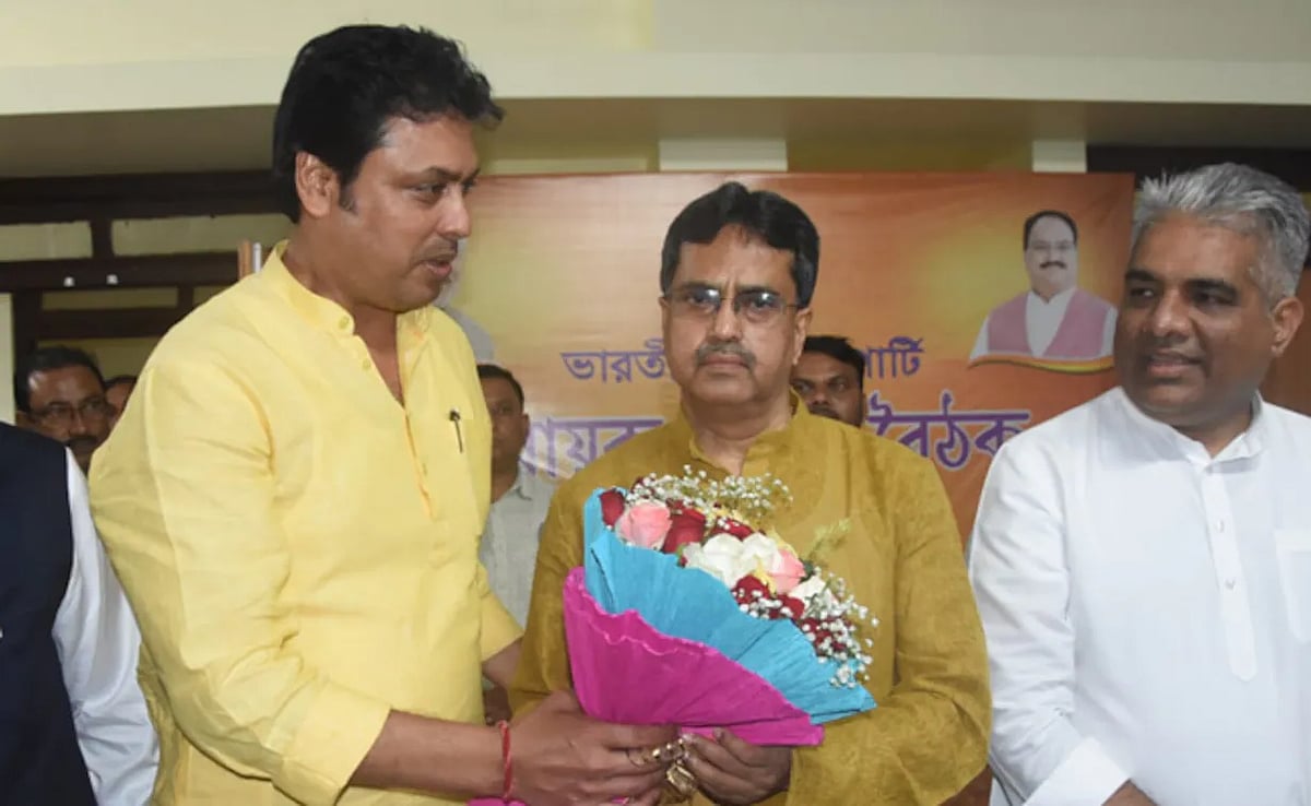 Tripura Chief Minister Manik Shah inaugurates BJP election office ahead ...