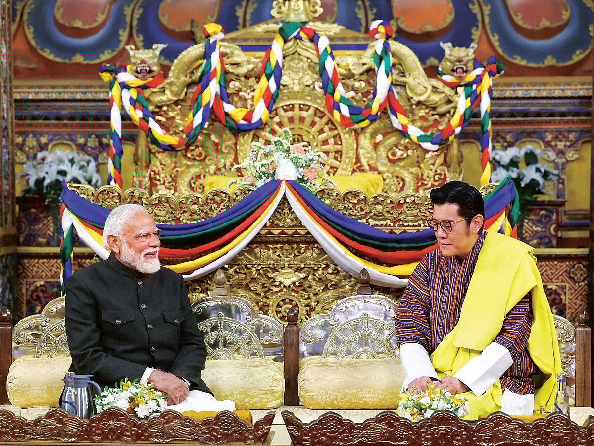 Prime Minister Narendra Modi conferred with Bhutan’s highest civilian ...