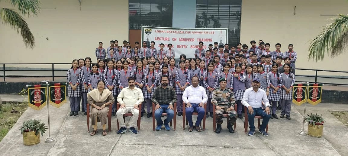 Assam Rifles organises lecture on Agniveer training in Lokra