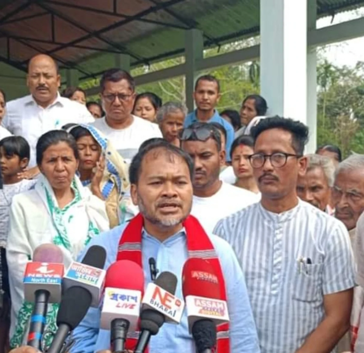 Akhil Gogoi campaigns for Jorhat HPC Congress candidate Gaurav Gogoi Akhil Gogoi campaigns for Jorhat HPC Congress candidate Gaurav Gogoi