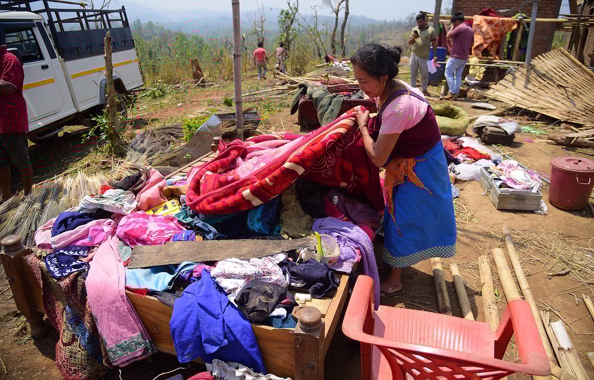 Hailstorm ravages Lampi along the Assam-Meghalaya border