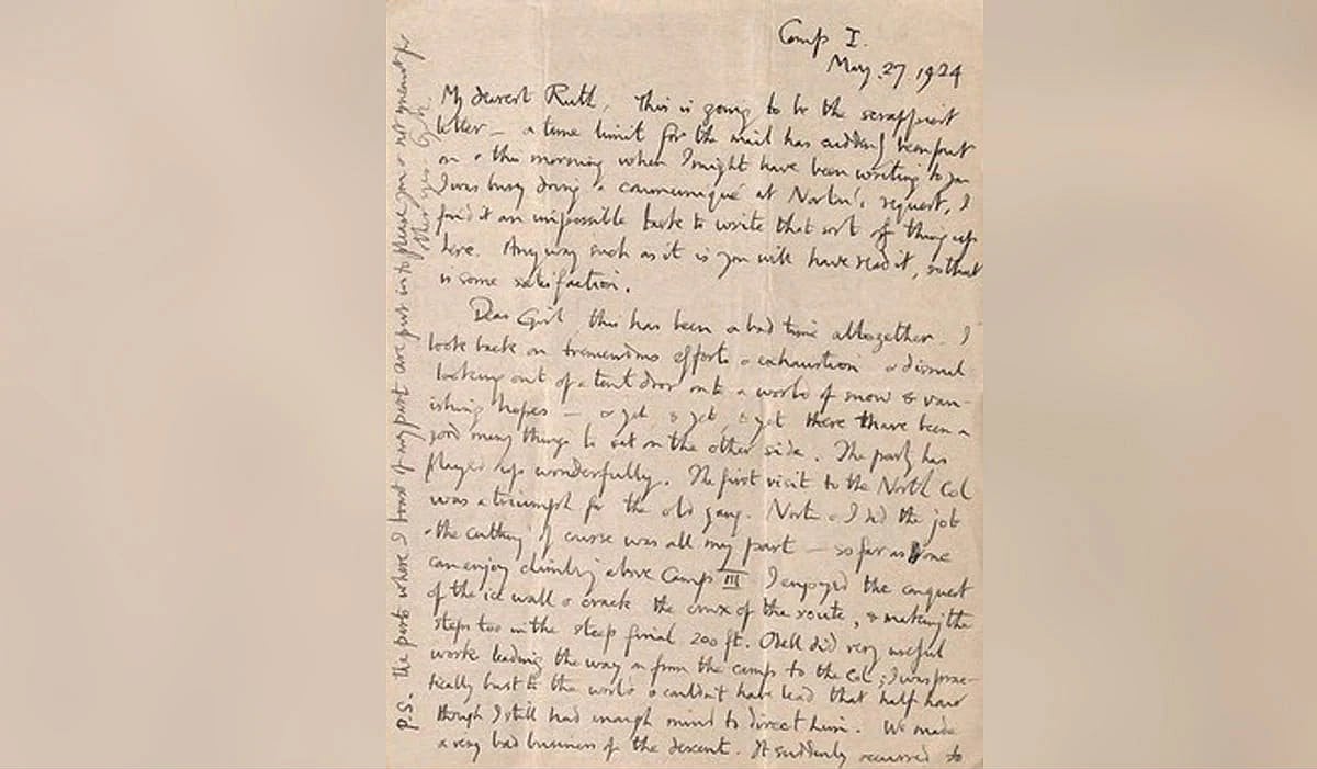 Everest mountaineer’s letters, that survived 75 years, digitized for ...
