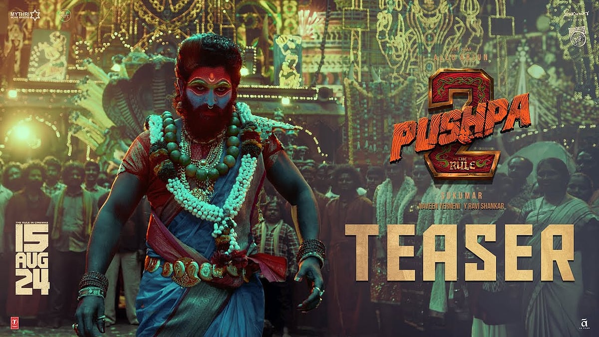 ‘Pushpa 2: The Rule’ teaser out!, Allu Arjun rocks dramatic makeup ...