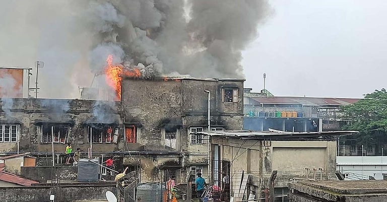 Assam: Fire breaks out at multi-storey building in Shillong Patty, Silchar