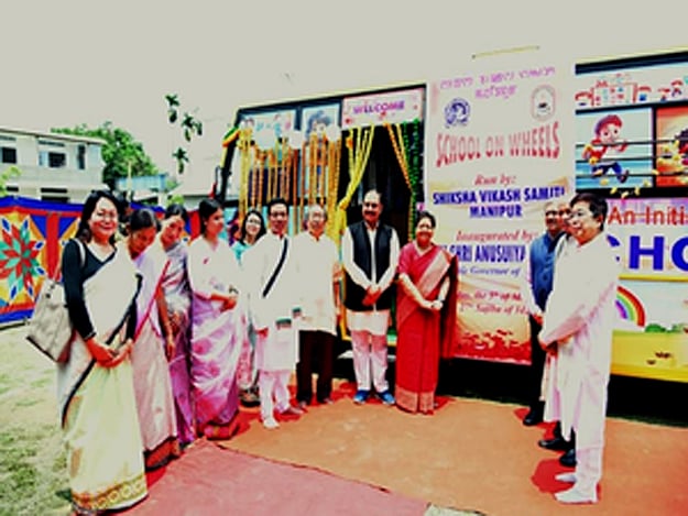 Manipur Governor Anusuiya Uikey launched ‘School on Wheels’ for ...