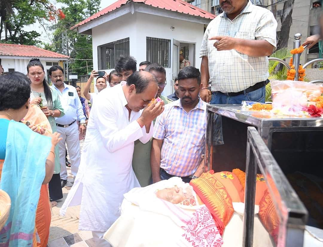 Demise of Former Education Minister of Assam Thaneswar Boro mourned by ...