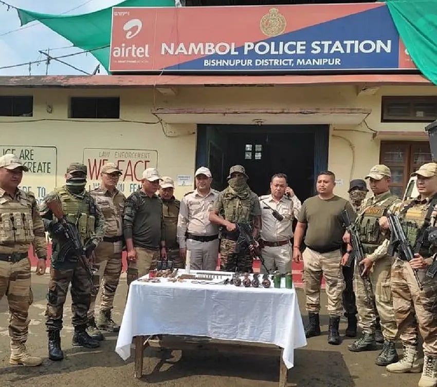 Manipur: Joint Forces Uncover Sophisticated Weapon Cache in Bishnupur ...