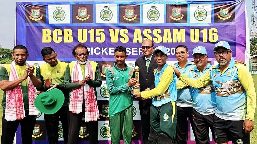 Assam Under-16 Cricket Team Wins Over Bangladesh U15 Squad in Thrilling ...