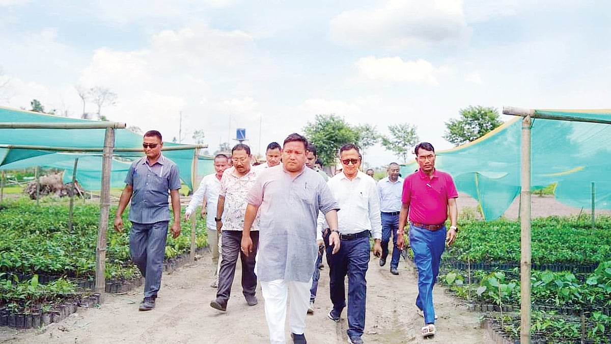 Assam: CEM of BTC Pramod Boro inspects Ultapani reserve forest in ...