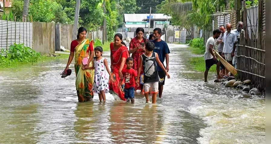 Assam: PM Modi and Amit Shah Address Flood Crisis: 6 Deaths, 3.49 Lakh ...