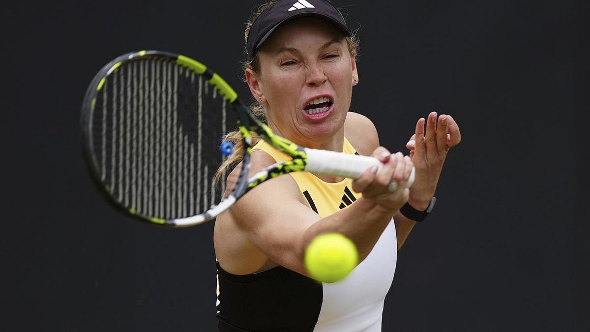 Bad Homburg Open: Caroline Wozniacki retires hurt after fall, Paula ...