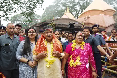 Assam Governor Gulab Chand Kataria offers puja at Kamakhya temple