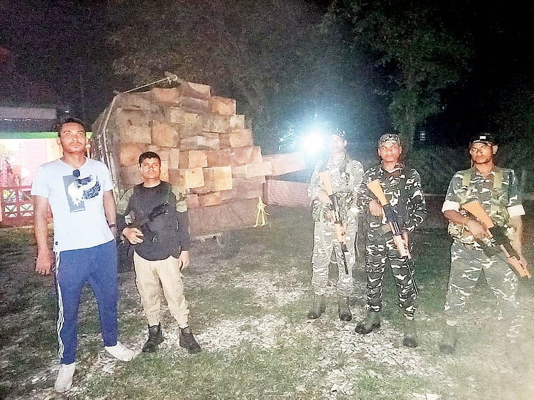 Assam: SSB Seizes Smuggled Timber Worth Rs. 23 Lakhs in Operations Near ...