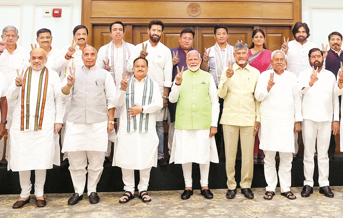 NDA meeting clears the decks for Modi government formation NDA meeting clears the decks for Modi government formation