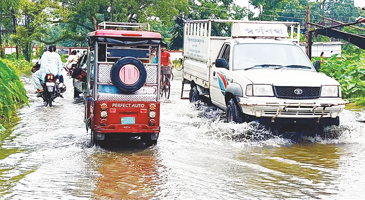 Assam Lack Of Drains Causing Waterlogging In Pathsala Station Road In
