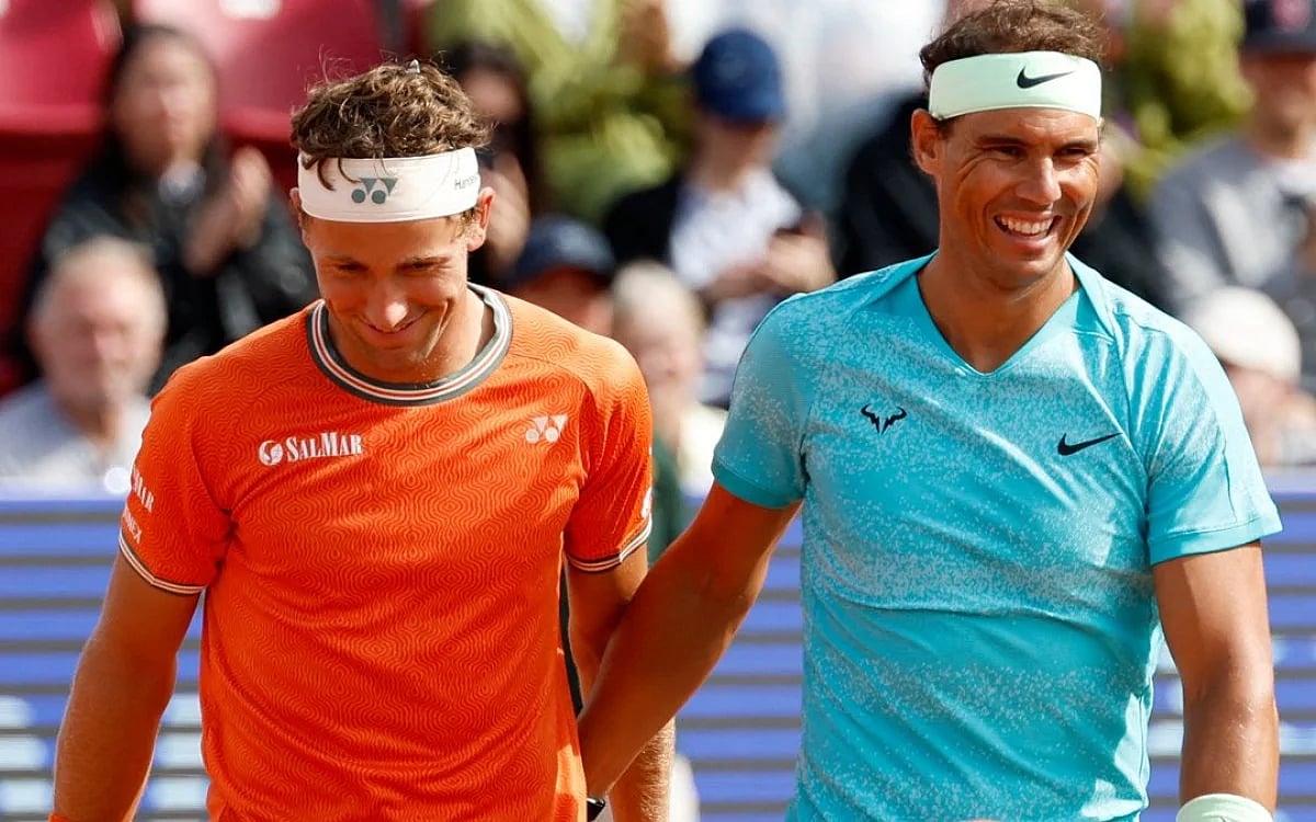 Nordea Open: Rafael Nadal races to doubles win alongside Casper Ruud