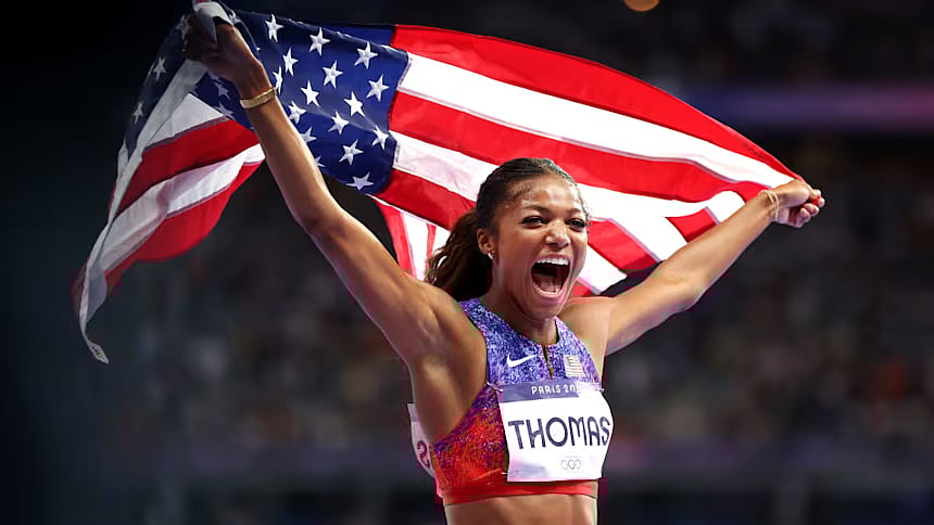 Paris Olympic 2024: American Gabby Thomas win 200 metres gold