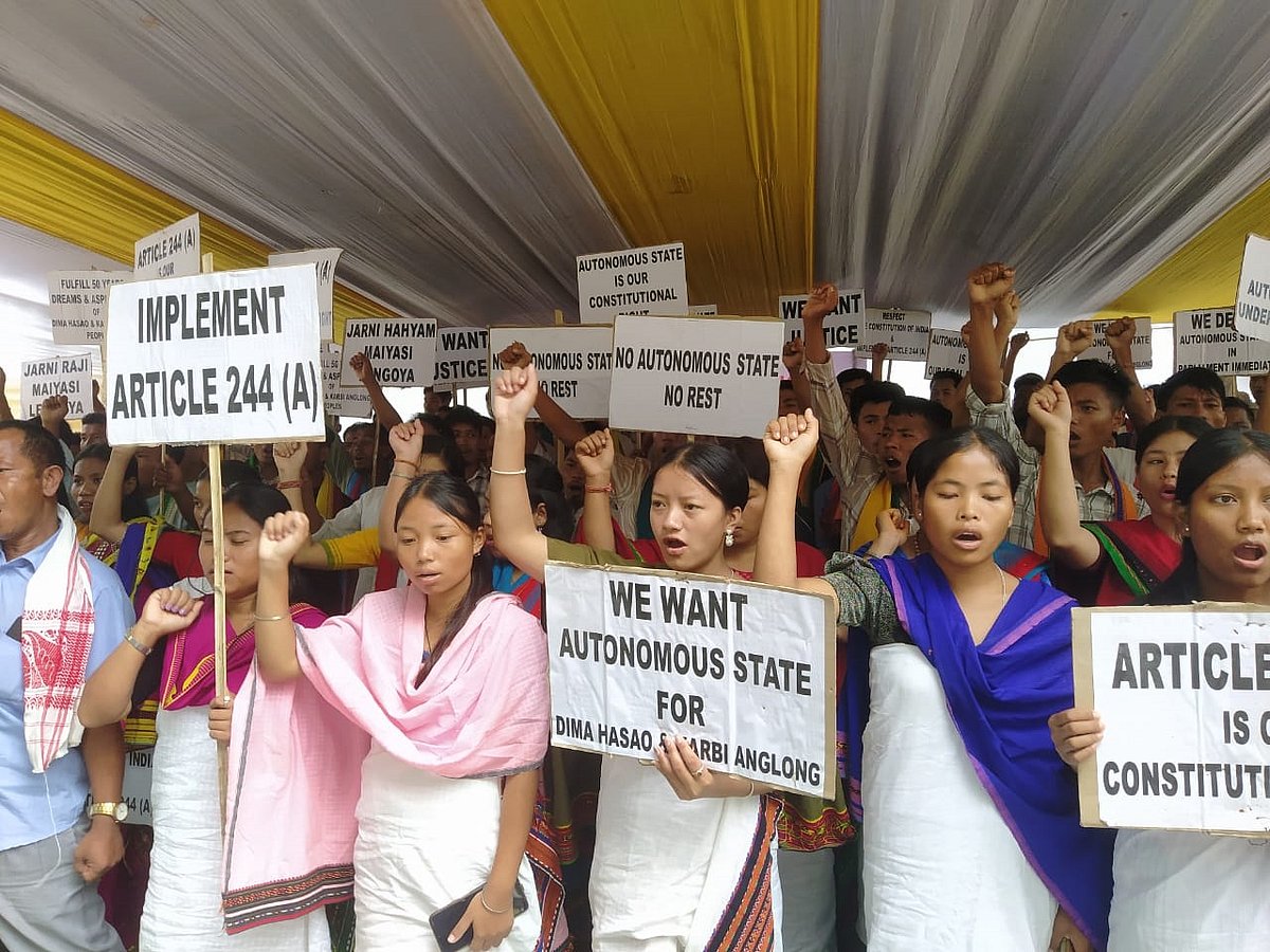 Dimasa Student Union Stages Mass Sit-In Demanding Immediate ...