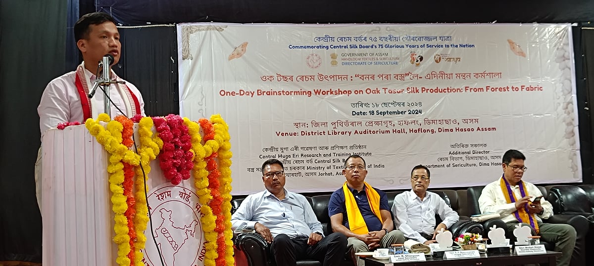 Assam: One-Day Workshop on Oak Tasar Silk Production Held in Haflong ...
