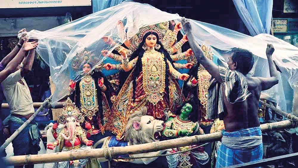 Silchar Puja Organizers on Edge as Heavy Rain Forecast Threatens Final ...