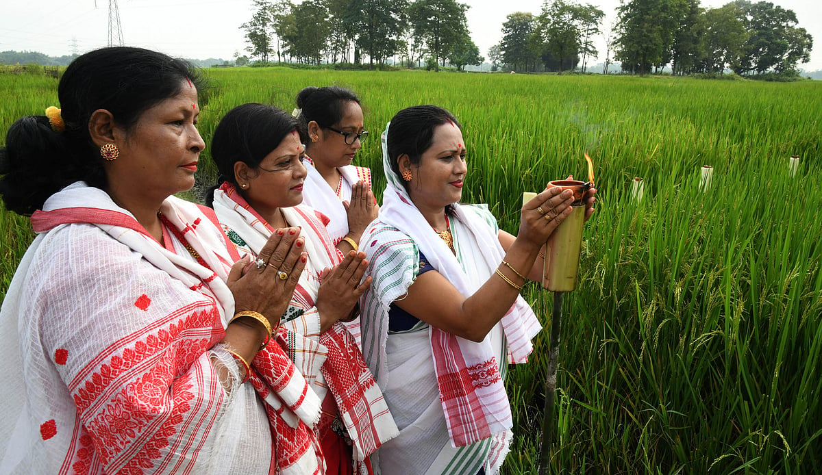 Assam: Kati Bihu celebrated in Demow