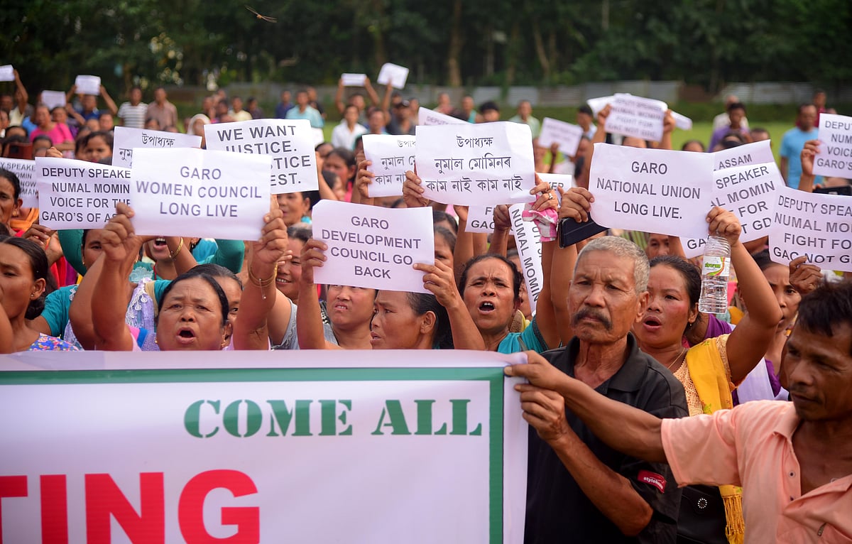 Assam: Formation of Garo Development Council protested in Dudhnoi
