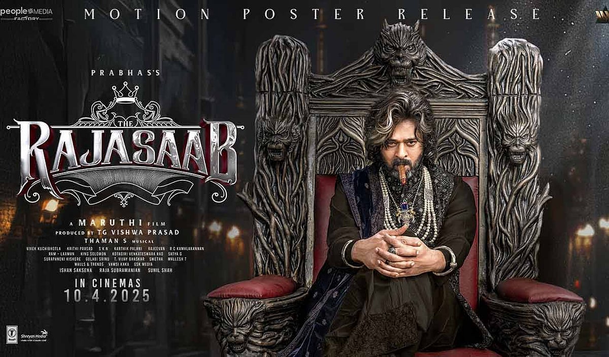Telugu star Prabhas exudes nostalgic vibe in ‘The Raja Saab’ motion poster