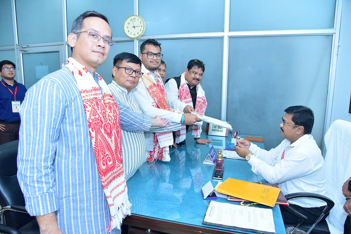 Congress candidate Tanzil files nomination for Samaguri Assembly ...