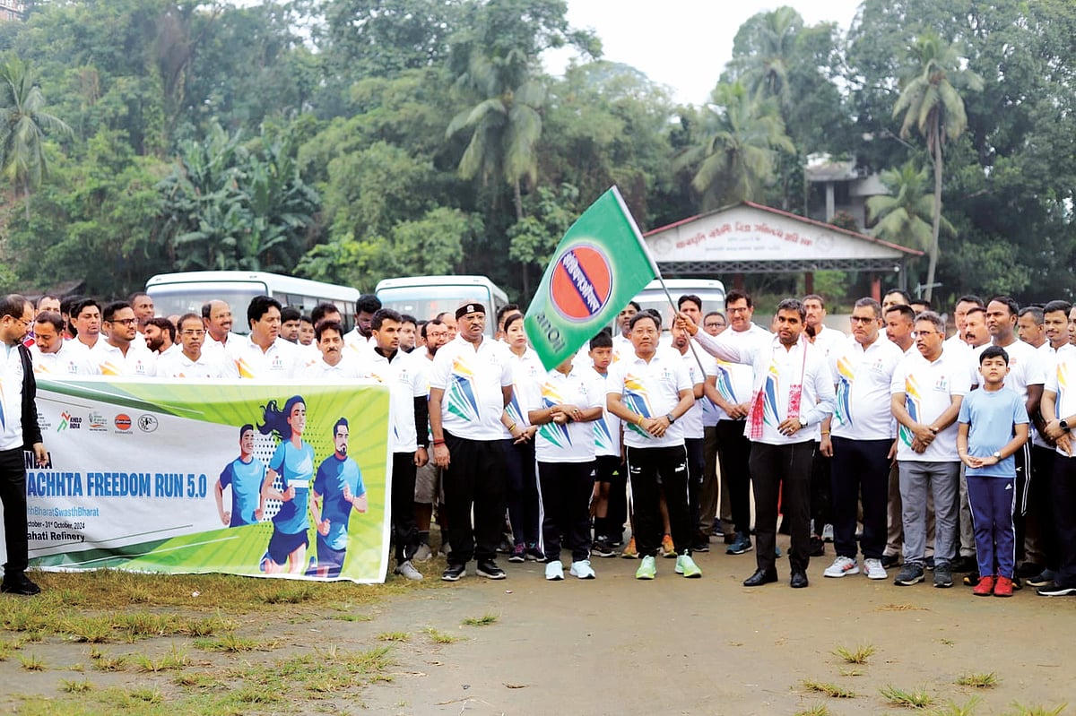 Assam: Guwahati Refinery Holds Fit India Freedom Run 5.0