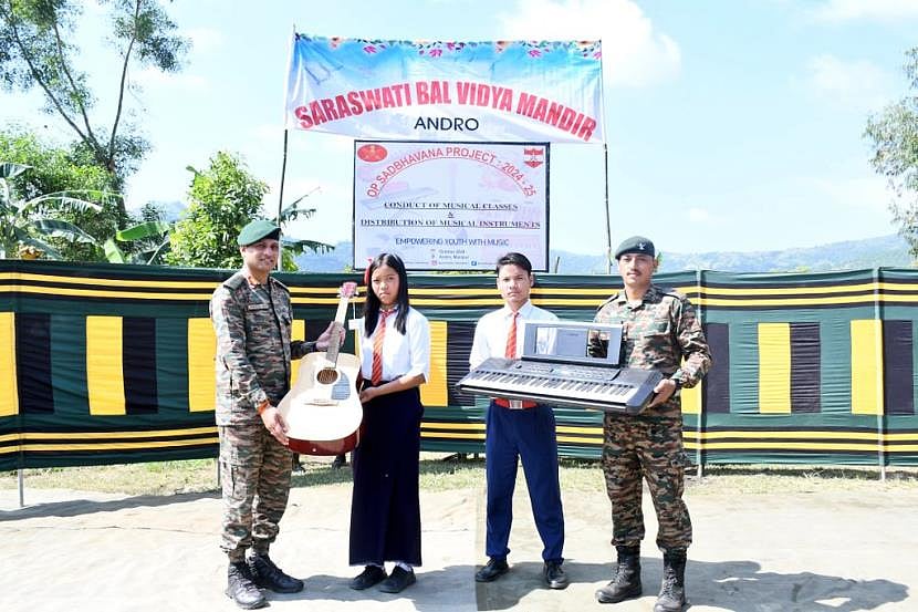 Manipur: Army provides musical instrument to school in Imphal East ...