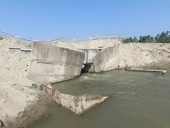 Collapsed culvert on Dalgaon-Dhopguri Road reflects quality of work in ...