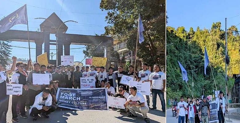Arunachal: ANSU Presidential candidate SD Loda foot march against money ...