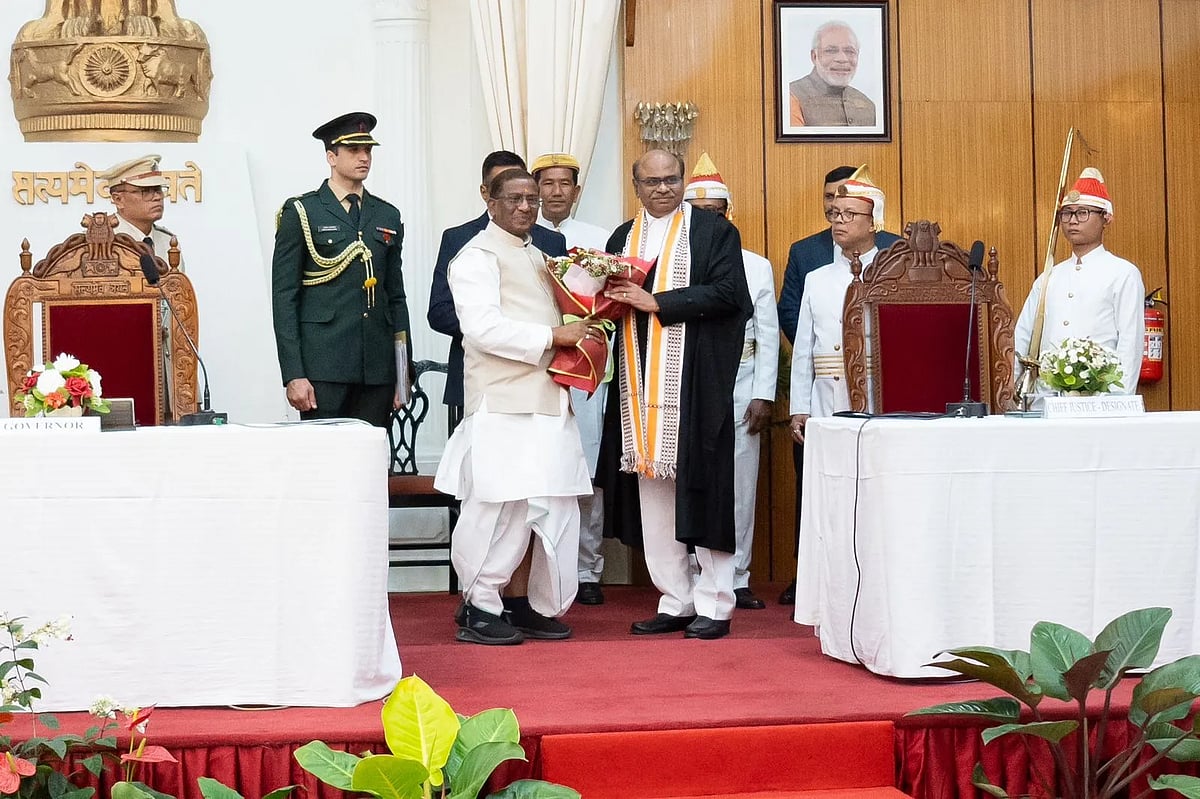 Justice D Krishnakumar sworn-in as 8th Chief Justice of Manipur High Court