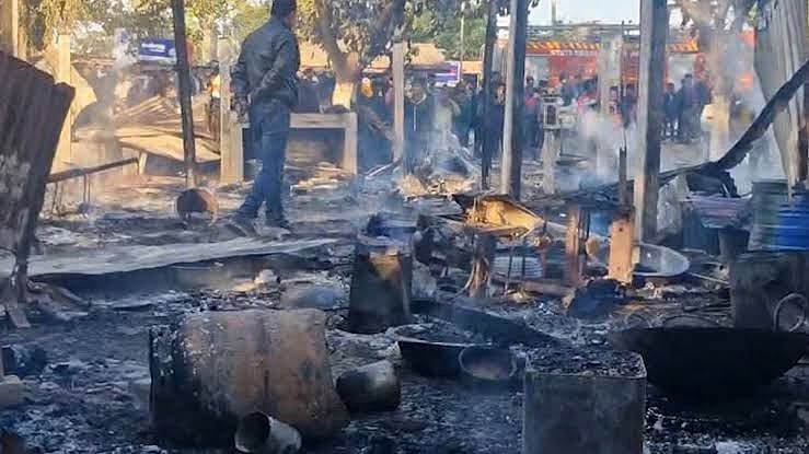 Assam: Nine Establishments Reduced To Ashes In Major Fire At Sootea