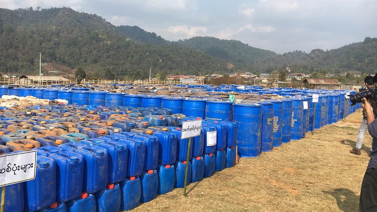 Large haul of narcotics seized in Myanmar’s Shan state