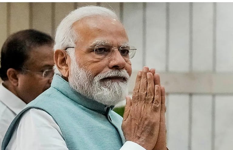 PM Narendra Modi Meets 101-Year-Old Former IFS Officer in Kuwait