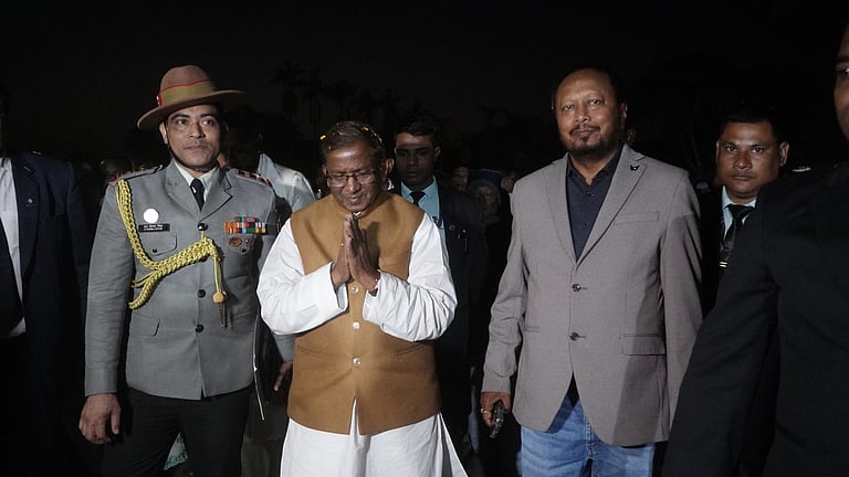 Assam Governor Lakshman Prasad Acharya visits Jamugurihat