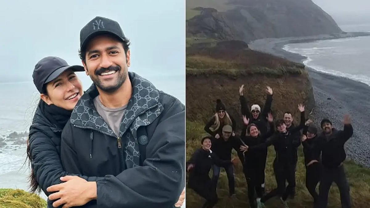 Actress Katrina Kaif takes sub zero ocean dip with Vicky Kaushal