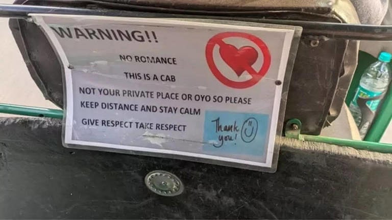 Auto-Rikshaw Warning Against PDA Goes Viral, Sparks Online Debate