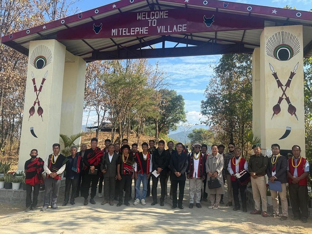 Nagaland: Welcome gate of Mitelephe village inaugurated on January 6