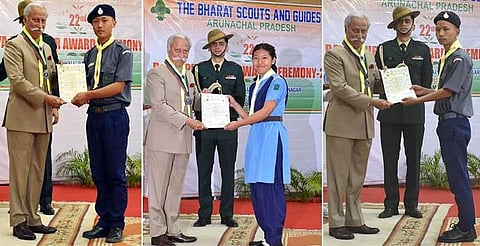 Arunachal Governor Confers Bharat Scouts and Guides Rajya Puraskar