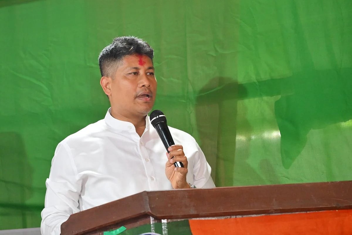 Assam: Minister Pijush Hazarika takes part in party meeting at Boko