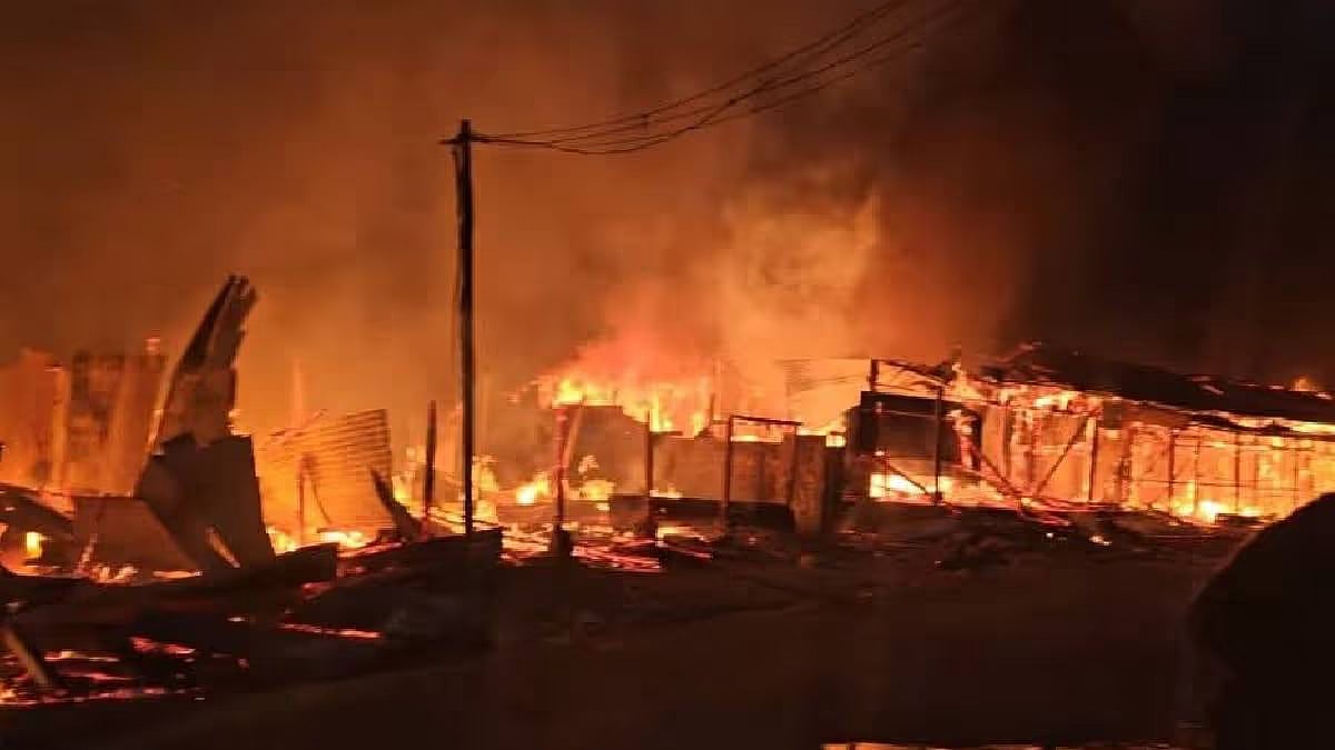 Mizoram: Massive Fire Destroys Half Of Aizawl's City Centre Market