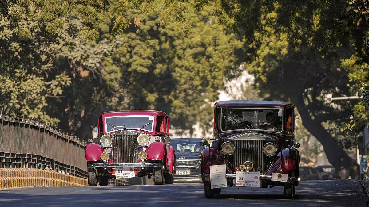 Vintage car rally drives voter awareness in Delhi ahead of assembly ...