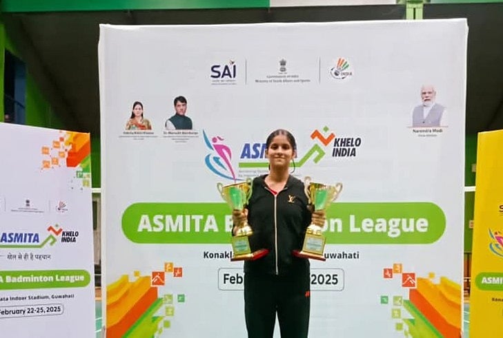 Dibrugarh Girl Suchismita Chakraborty Shines At Khelo India ASMITA Badminton League 2025, Wins ...